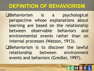 Behaviorism | PPT