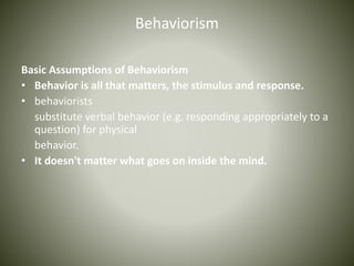 Behaviorism | PPT