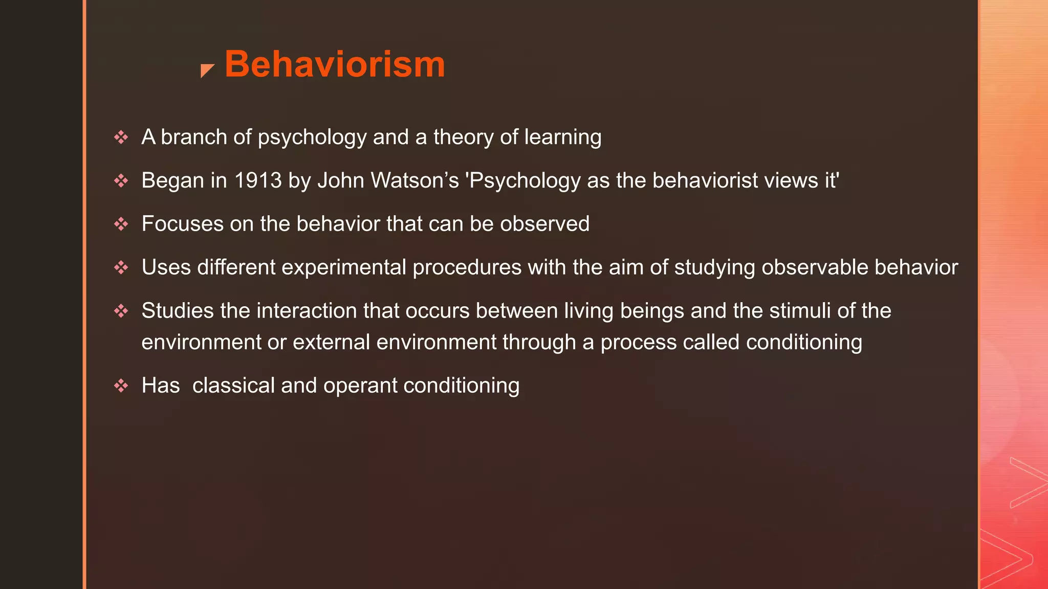 Behaviorism | PPT | Free Download