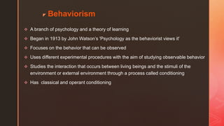 Behaviorism | PPT