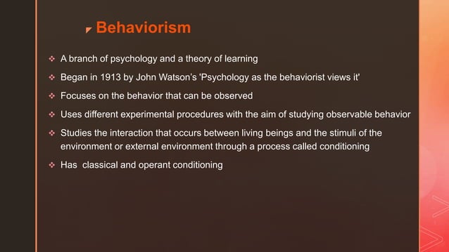 Behaviorism | PPT