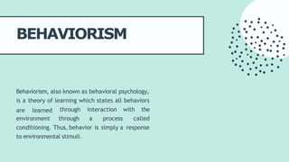 Behaviorism.pptx | Educational Assessment | Education