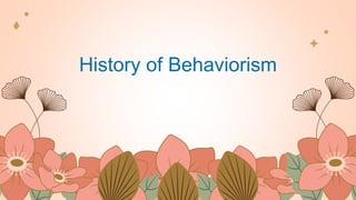 BEHAVIORISM. SOCIAL COGNITIVE THEORY PPT.pptx
