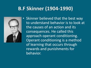 Behaviorism and education prezentacja webquest | PPT