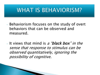 Behaviorism and foreign language learning | PPTX