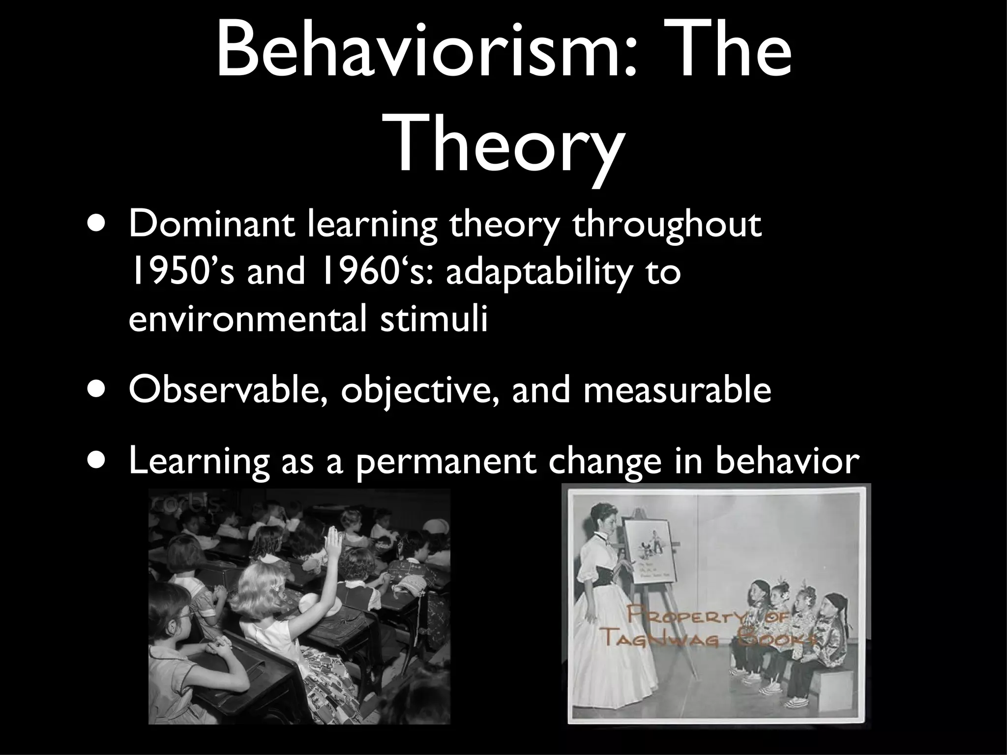 Behaviorism and technology | PPT