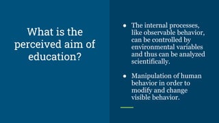 Behaviorism (cambridge) | PPT