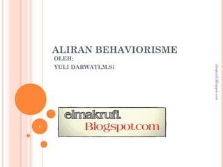 Behaviorisme | PPT