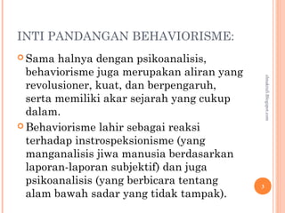 Behaviorisme | PPT