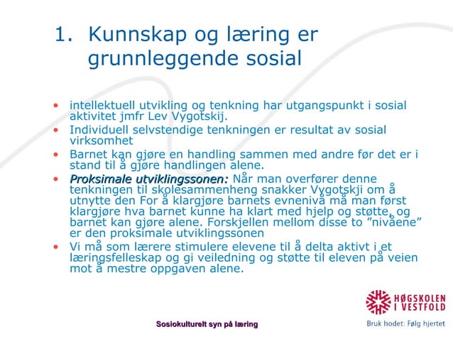 Behaviorisme, Konstruksjonisme Og Sosiokulturelt LæRingsperspektiv | PPT