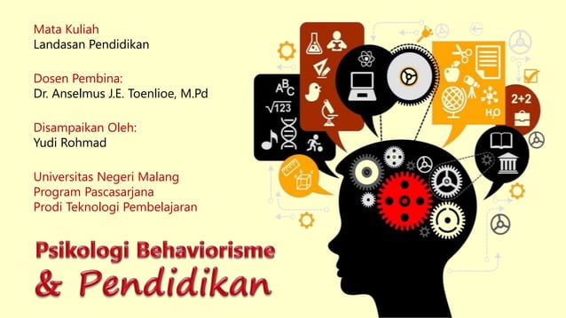 Psikologi Behaviorisme dan Pendidikan | PPTX