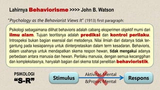 Psikologi Behaviorisme dan Pendidikan | PPTX