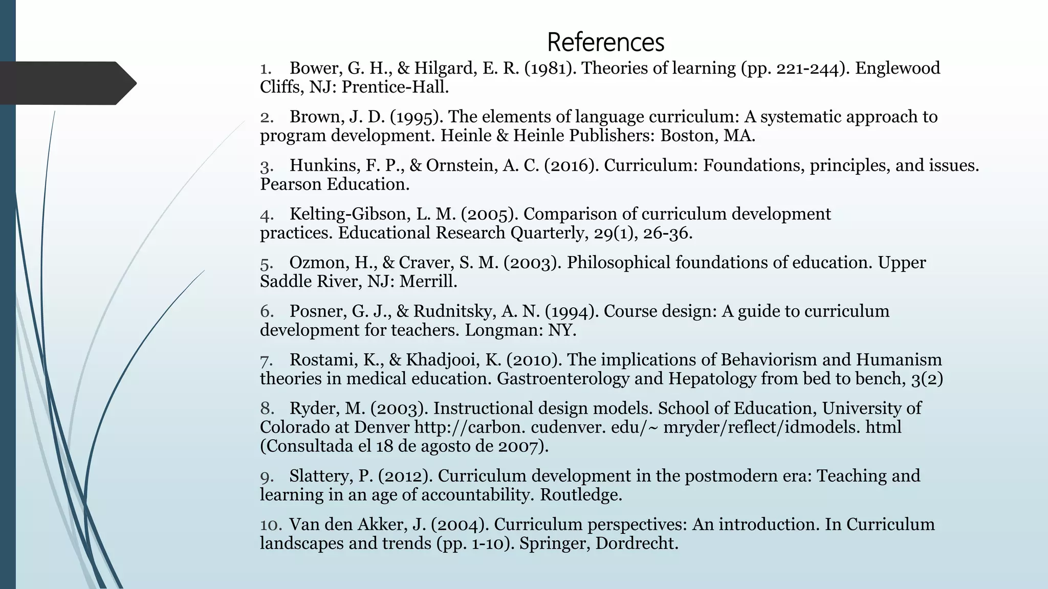 Behaviorism education curriculum | PPTX