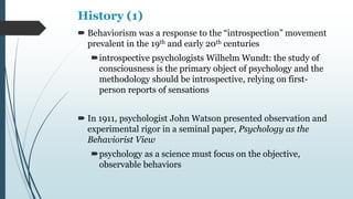 Behaviorism education curriculum | PPTX