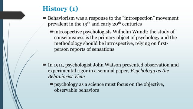 Behaviorism education curriculum | PPTX