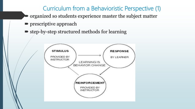 Behaviorism education curriculum | PPTX