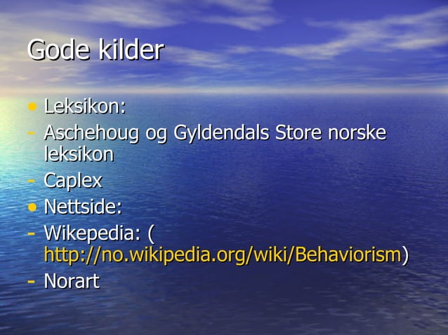 Behaviorisme.Ppt Ny | PPT