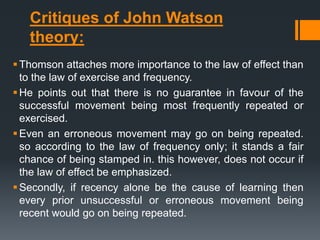 Behaviorism (john b watson) | PPTX
