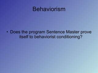 Behaviorismpowerpoint | PPT