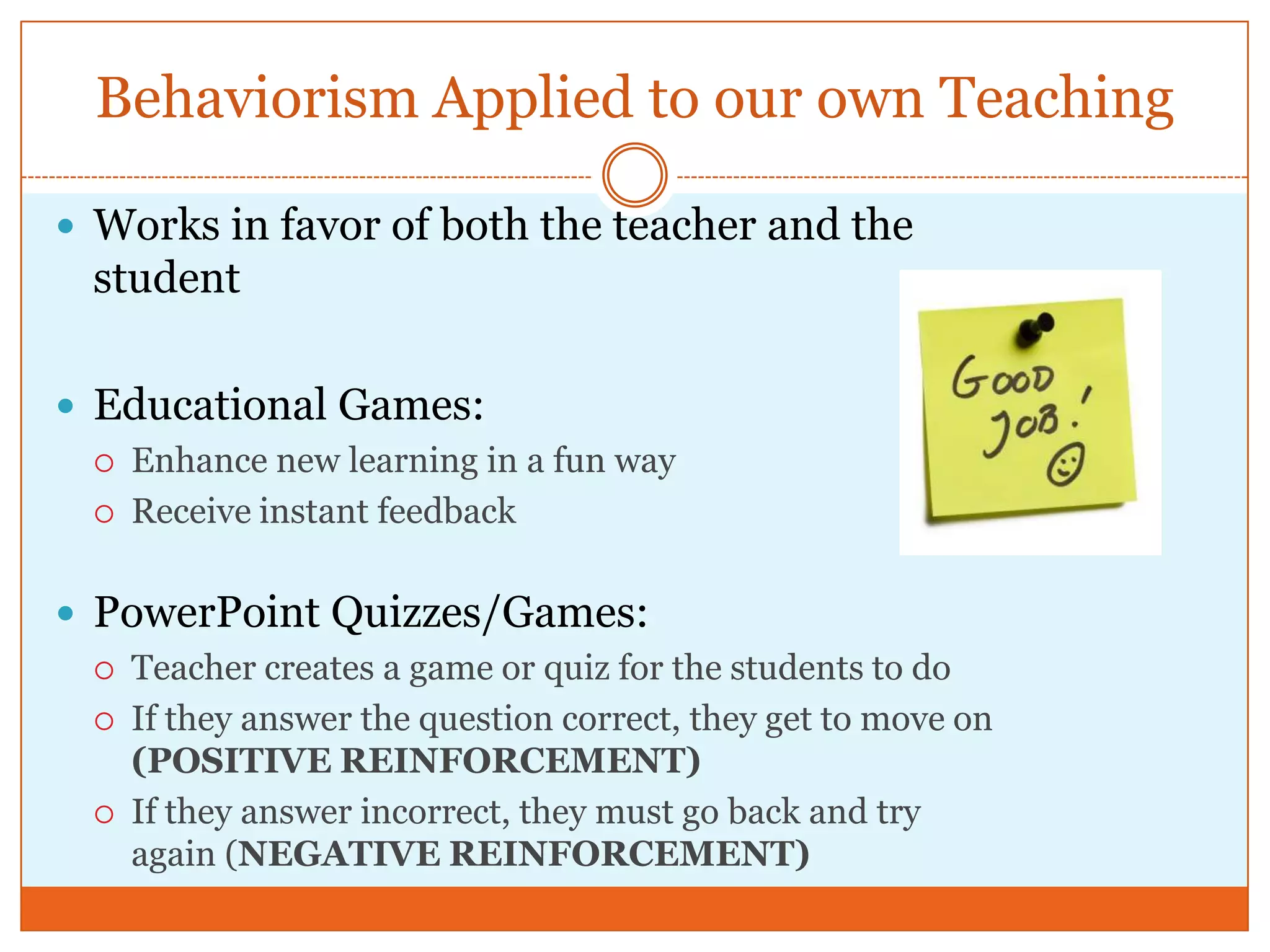 Behaviorism powerpoint | PPTX