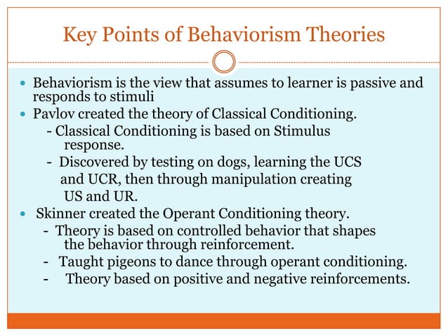 Behaviorism powerpoint | PPT