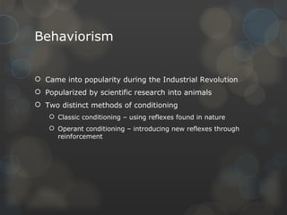 Behaviorism ppt | PPT
