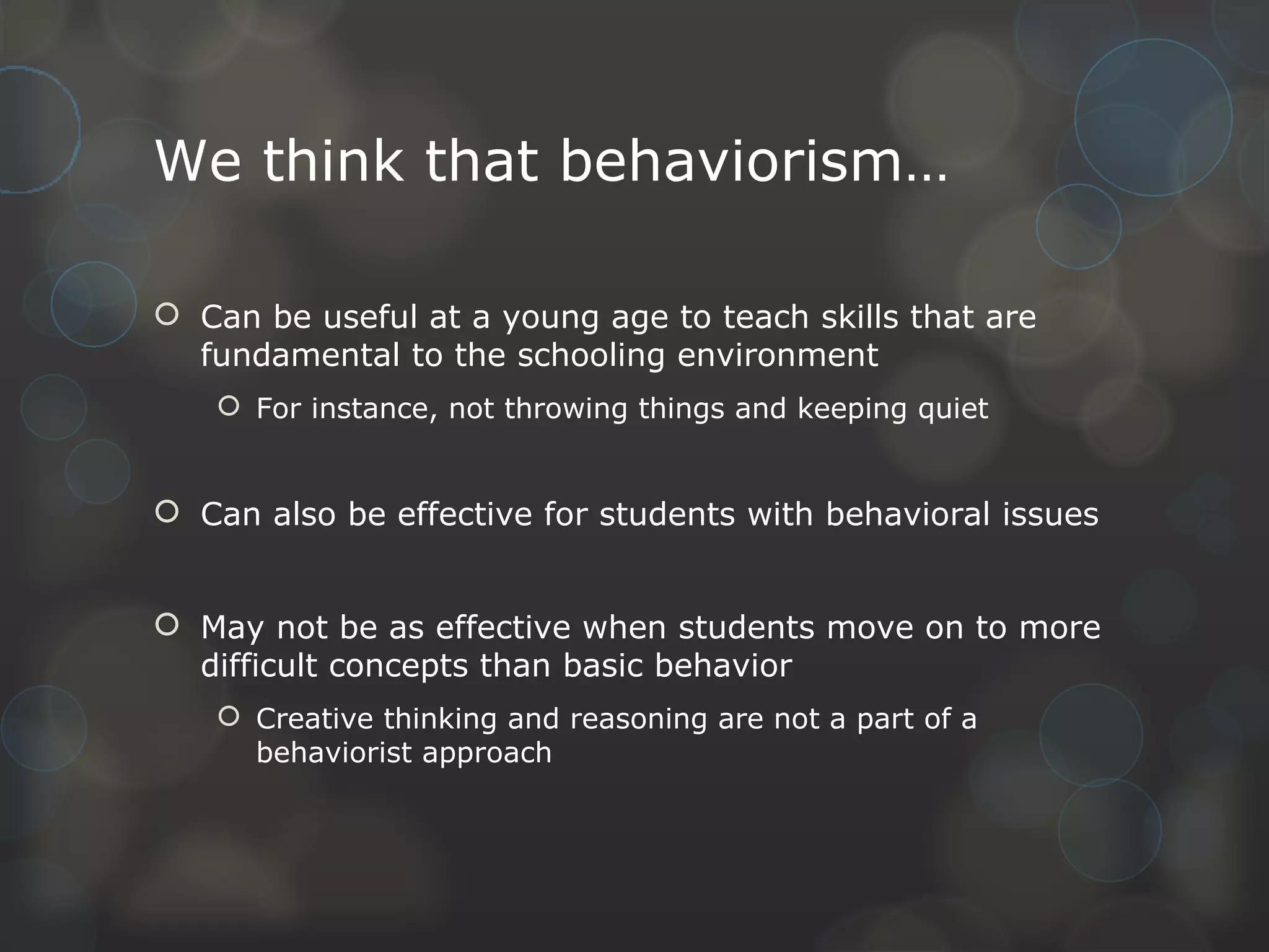 Behaviorism PowerPoint | PPT
