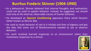 Behaviorism school of thought in psychology | PPTX