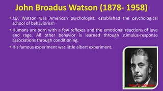 Behaviorism school of thought in psychology | PPTX