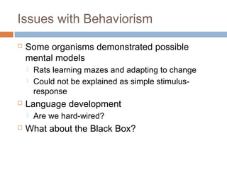 Behaviorism tocognitivism 13 | PPT