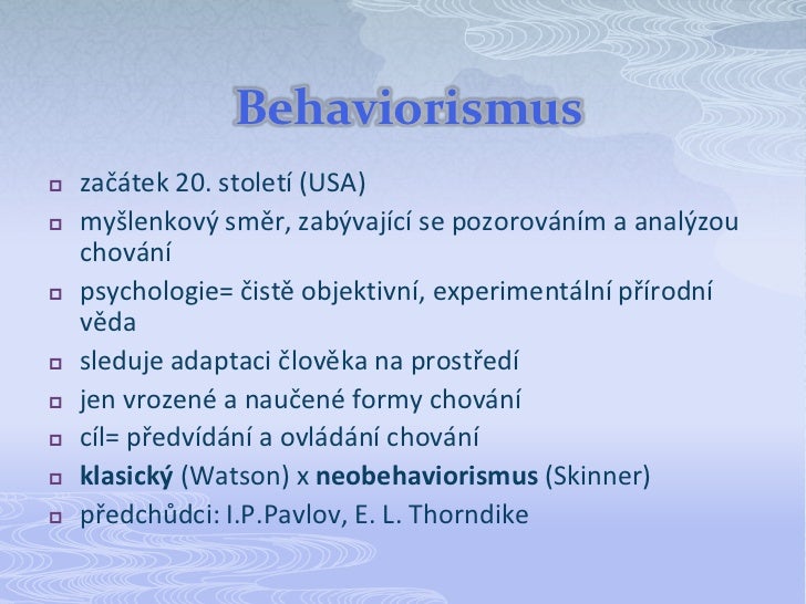 Behaviorismus