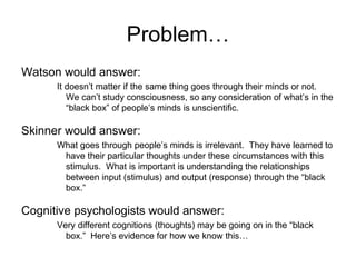 Behaviorism vs cognitive black box | PPT