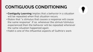 Behaviorist Learning Theory | PPTX