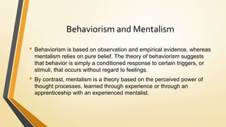 Behaviorist and Mentalist.pptx