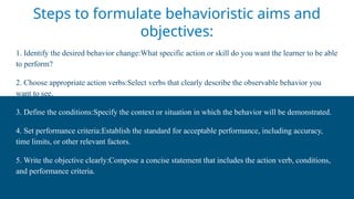 Behavioristic approach in curriculum development .pptx