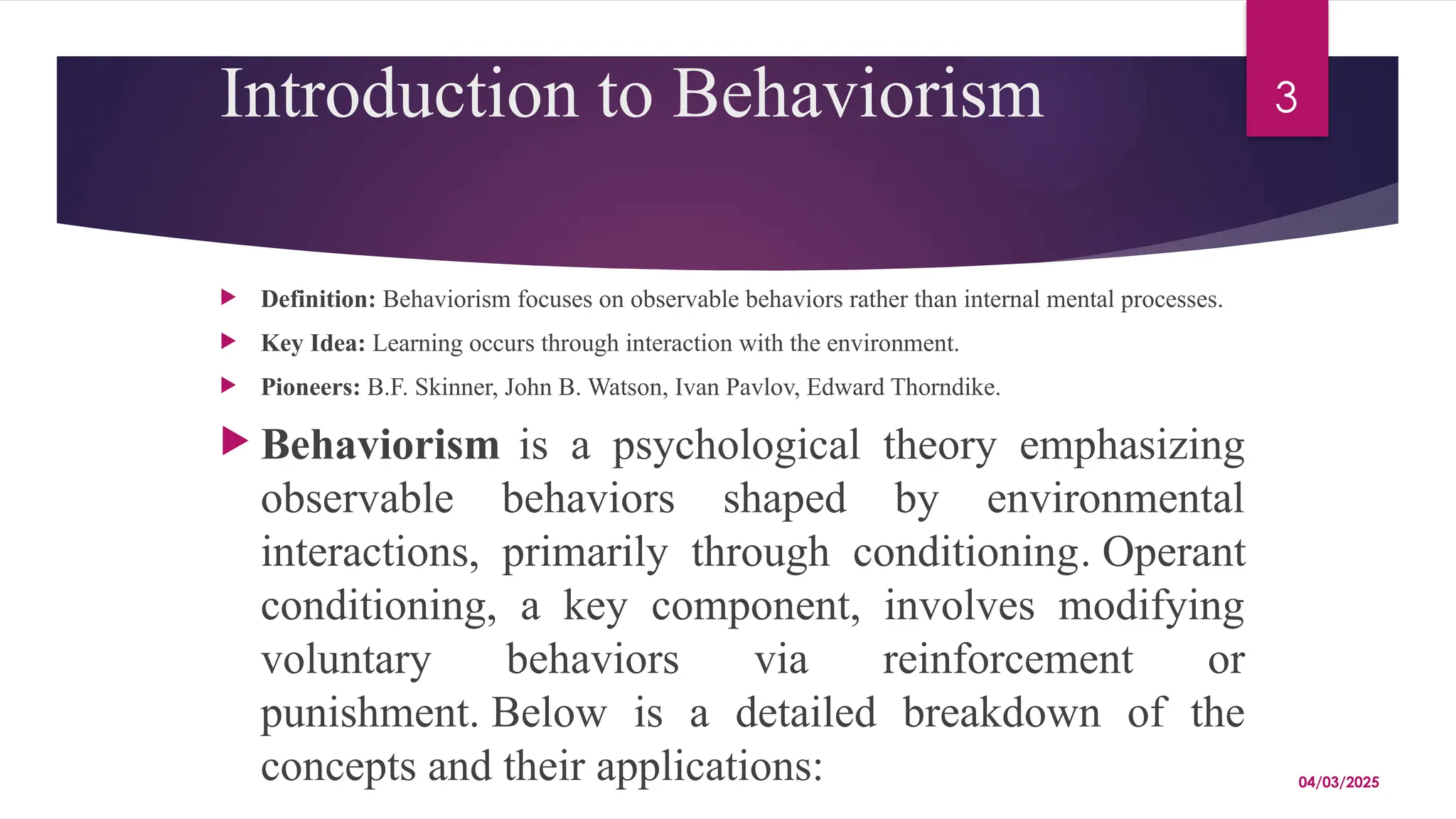 Behaviorist_Learning_Theories.ouuyyypptx | PPT