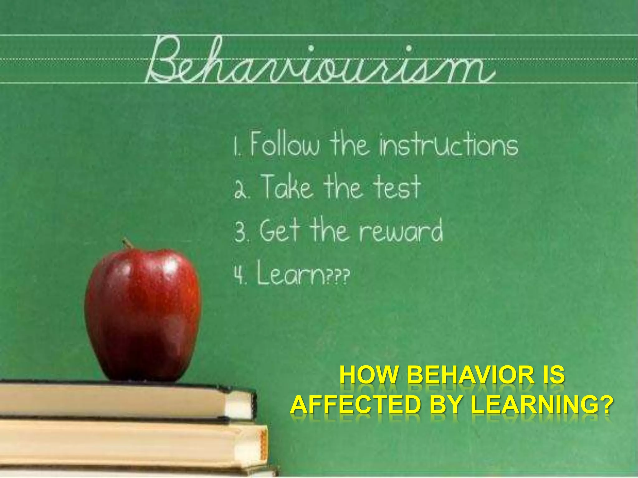 Behaviorist perspective | PPTX