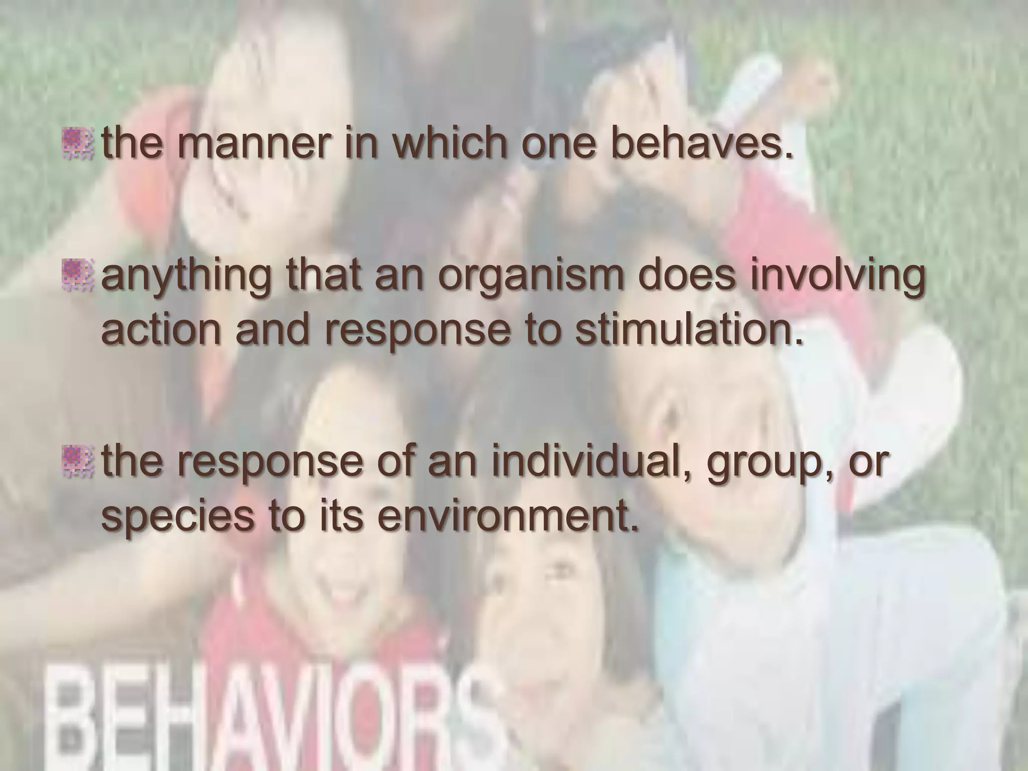 Behaviorist perspective | PPTX
