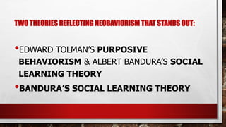 Behaviorist perspective report | PPTX