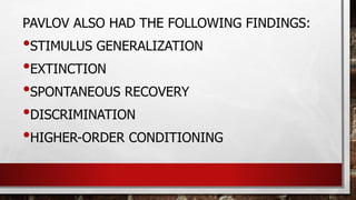 Behaviorist perspective report | PPTX