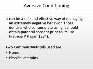 Behavior management | PPTX