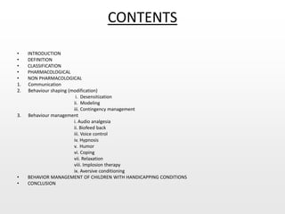 Behavior management | PPTX