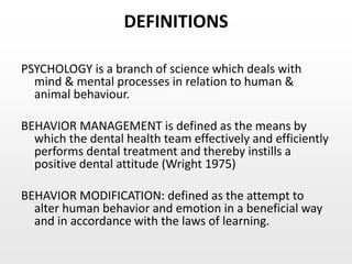Behavior management | PPTX