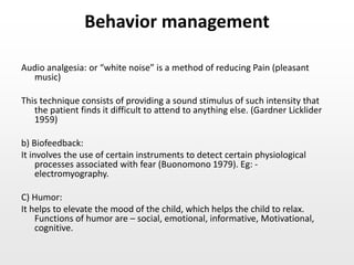 Behavior management | PPTX
