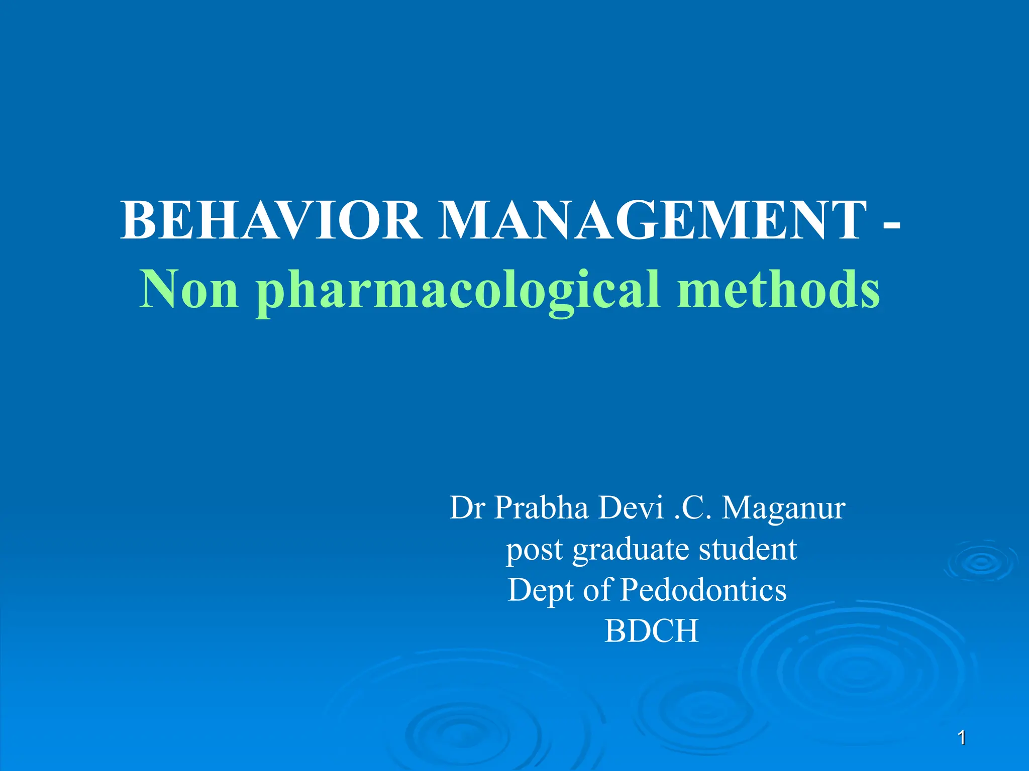 behavior management and phsycology and theories).ppt | Dental Health ...