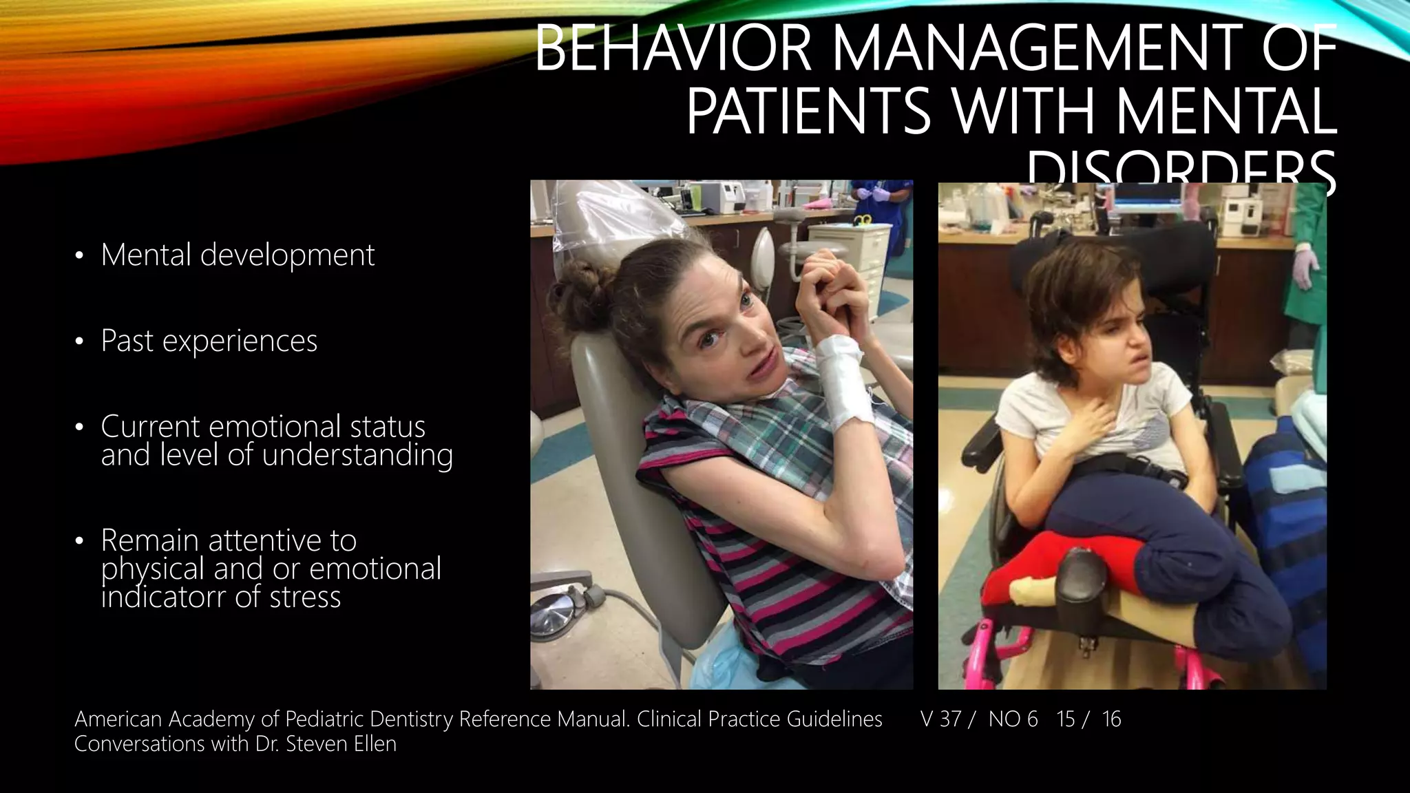 Behavior Management of Patients with Mental Disorders | PPT