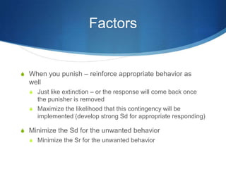 Behavior mod decreasing behavior | PPTX | Law