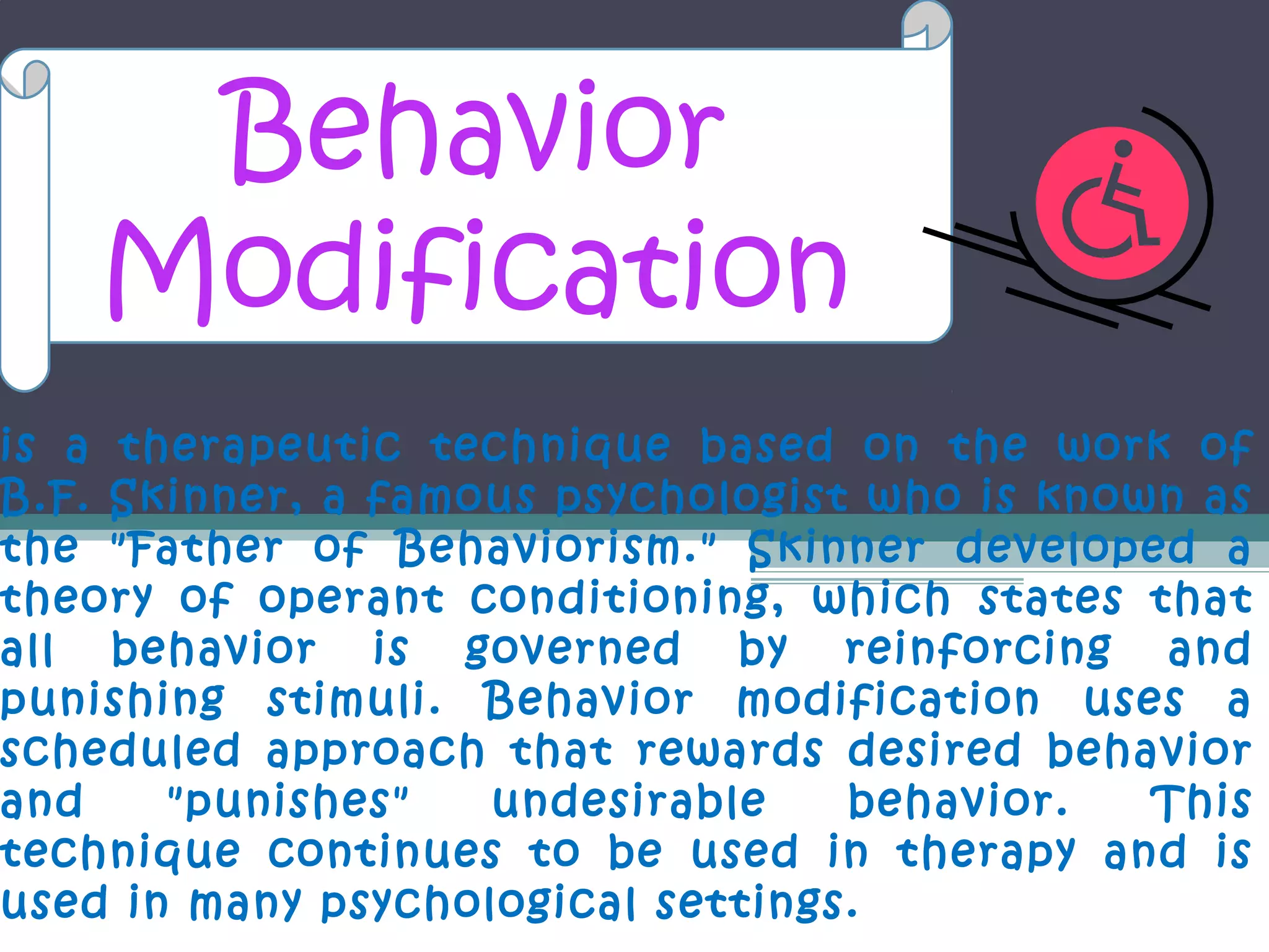 Behavior modification | PPT