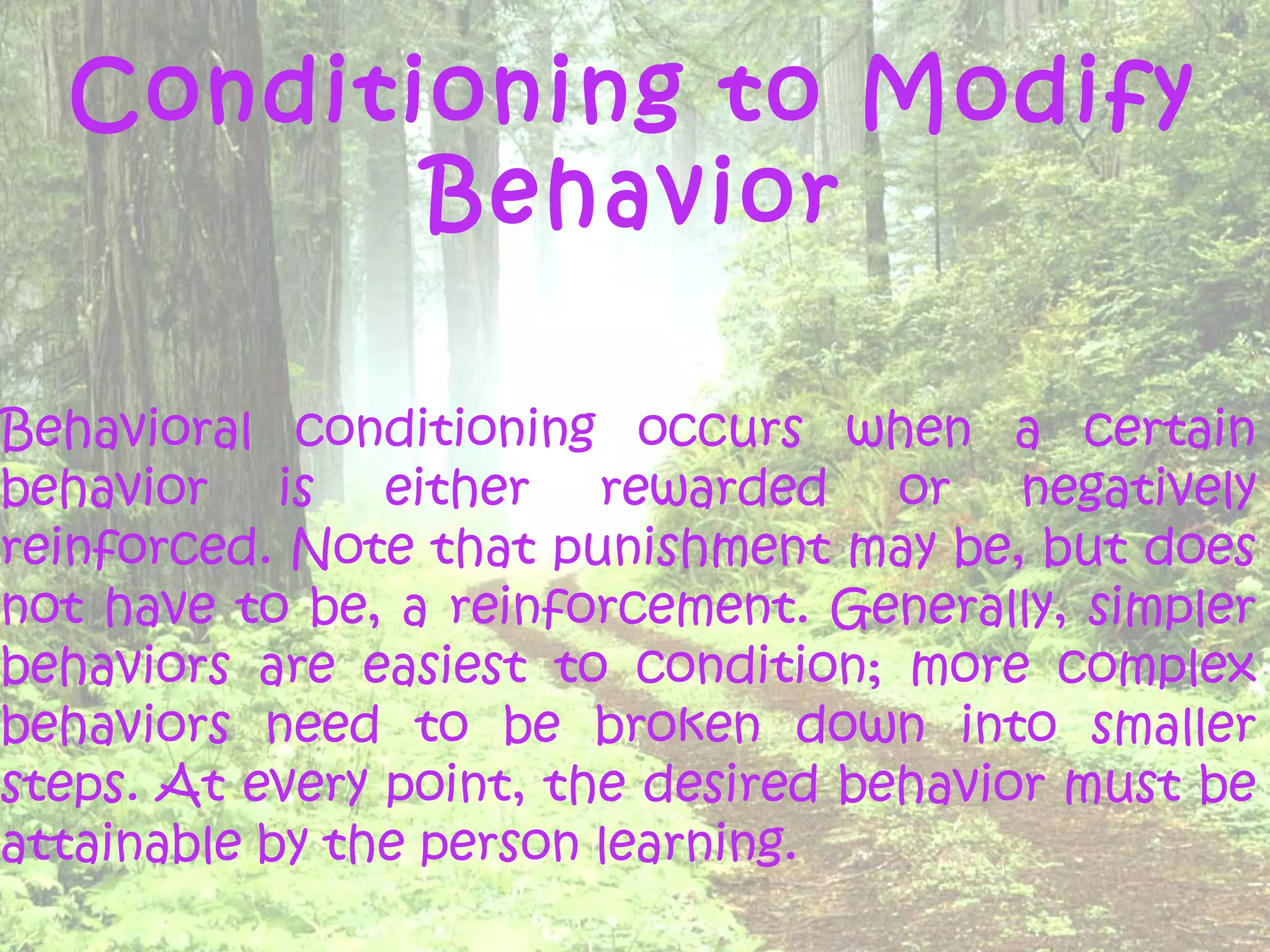 Behavior modification | PPT
