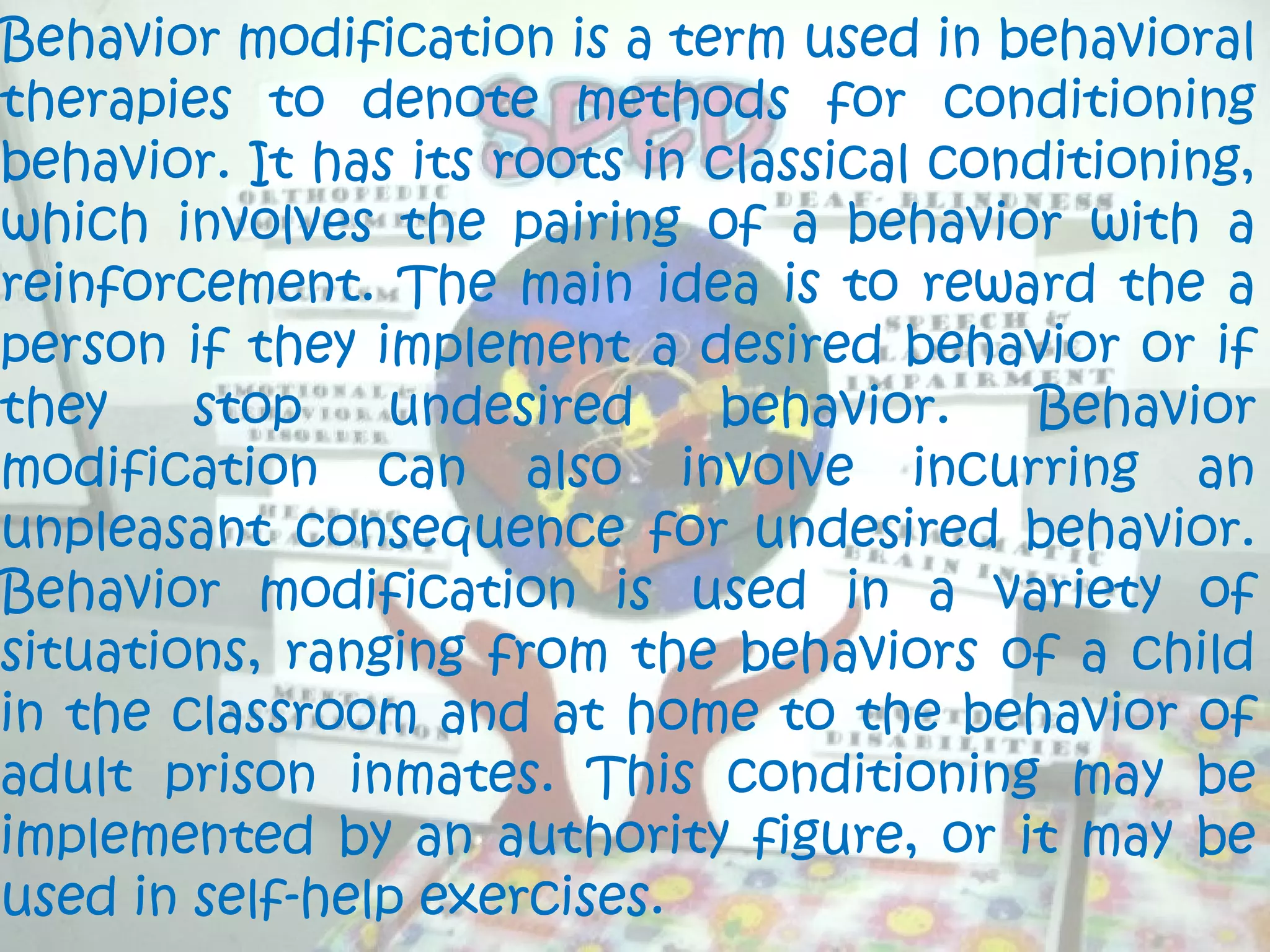 Behavior modification | PPT